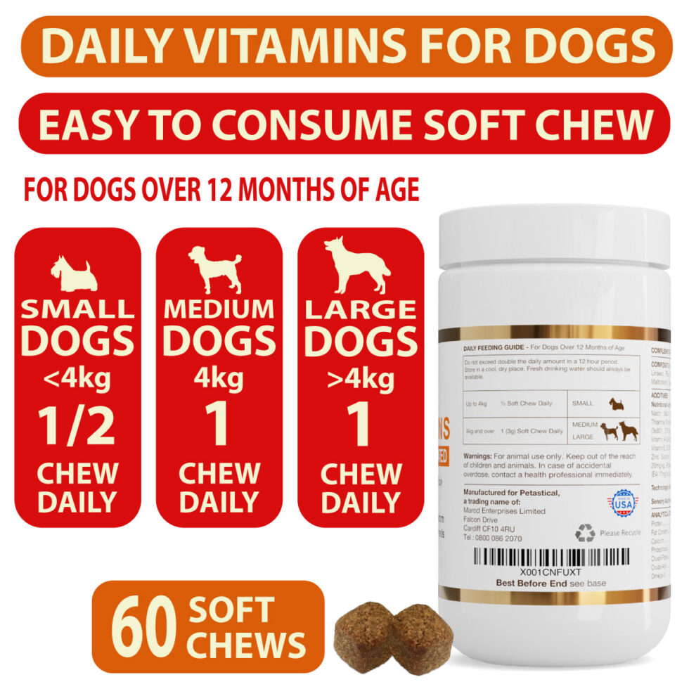 Daily Multi Vitamins and Minerals for Dogs - Petastical